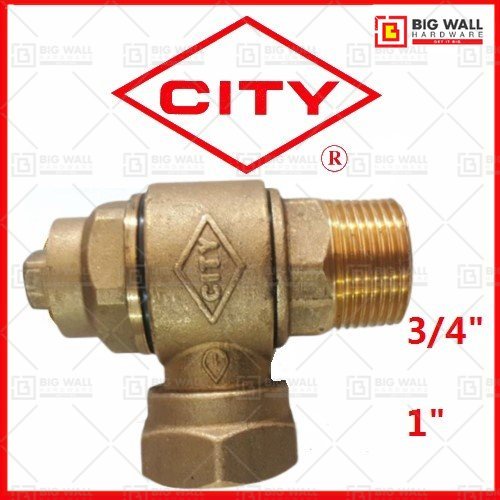 CITY BRAND FERRULE COCK BRASS Male & Female Thread Copper Brass Fitting ...
