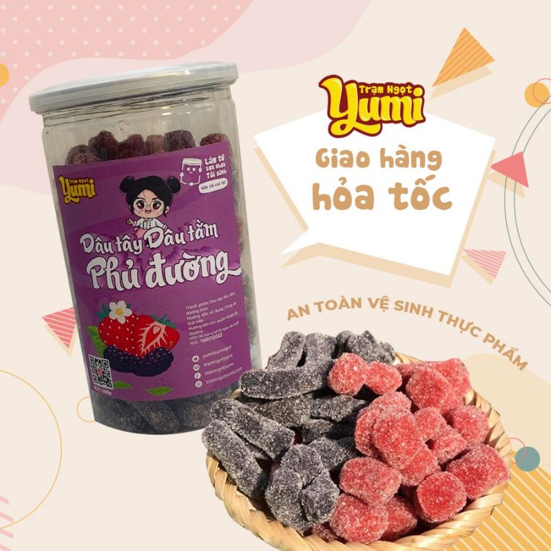 Yumi sugar-coated mulberry strawberry 500g sweet and sour mixed fruit ...
