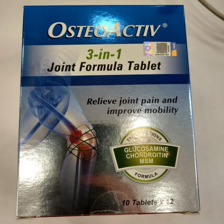 OSTEOACTIV 3-IN-1 JOINT FORMULA 120 tablets (Glucosamine+Chondroitin ...