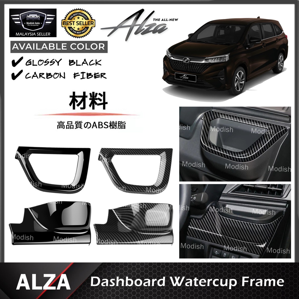 Modish Perodua New Alza 2022-2024 Dashboard Water Cup Frame Cover alza ...