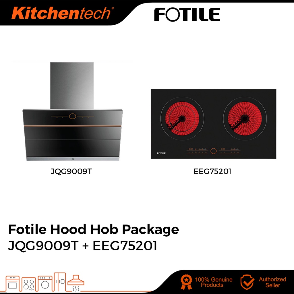 [Fotile Hood Hob Package] JQG9009T + EEG75201 | Shopee Malaysia