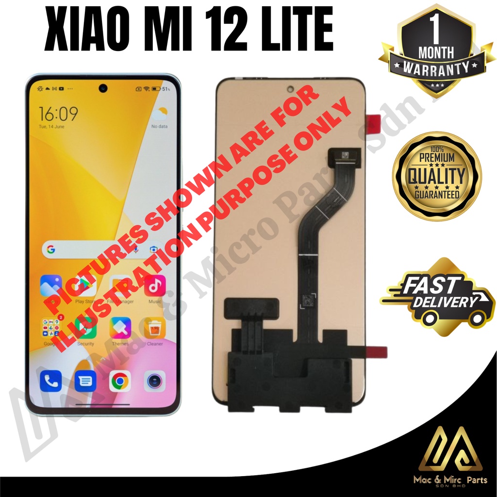XIAO MI 12 LITE Fullset LCD Original Quality Touch Screen Digitizer ...