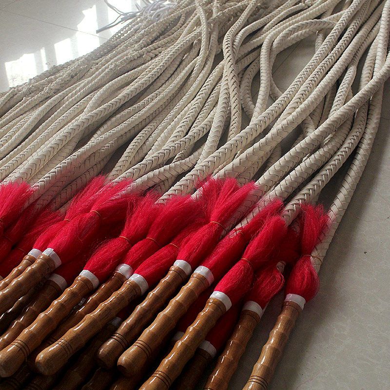 Cowhide Whip Fitness Ring Kirin Martial Arts Shepherd Long Soft Self ...