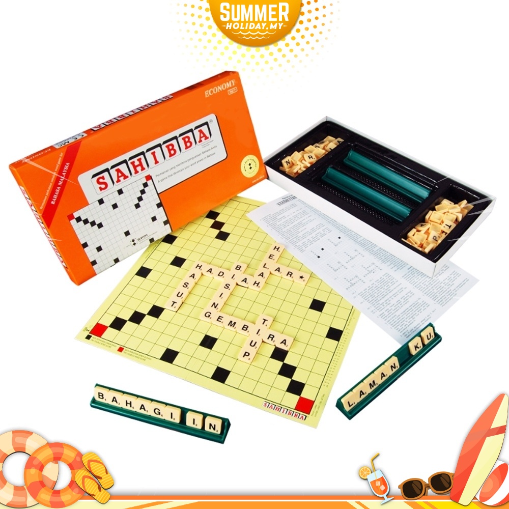 Sahibba Bahasa Malaysia Scrabble Learning Multiplayer Family Time Board ...