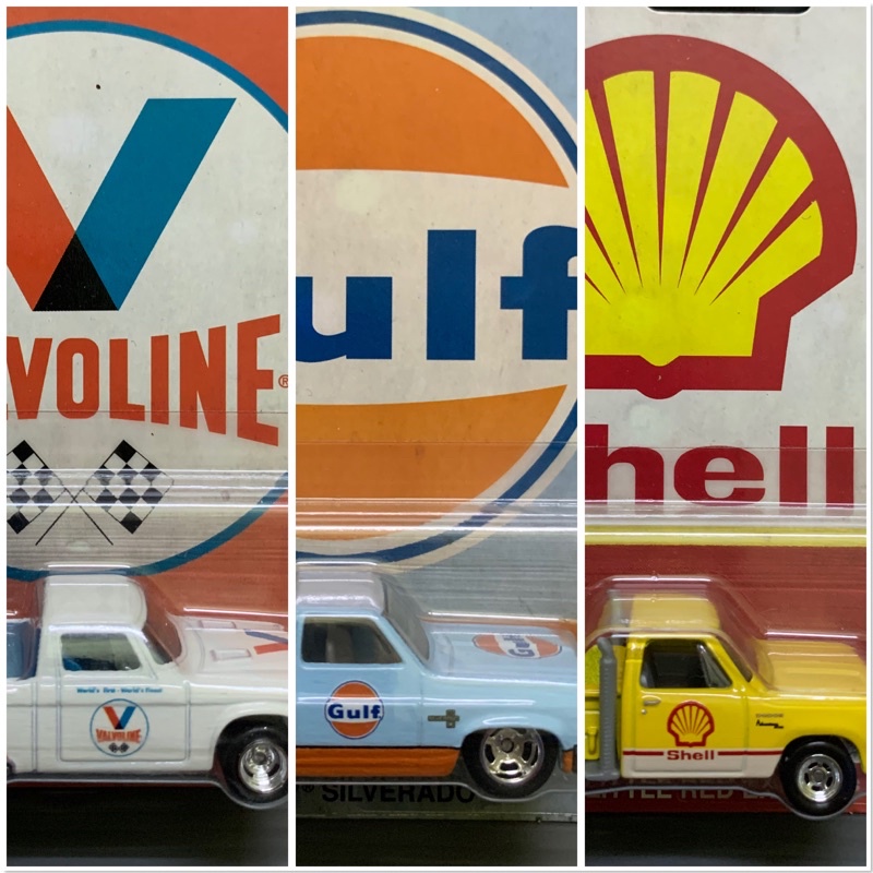 HOT WHEELS PREMIUM FUEL GAS TRUCK SILVERADO GULF SHELL VALVOLINE ...