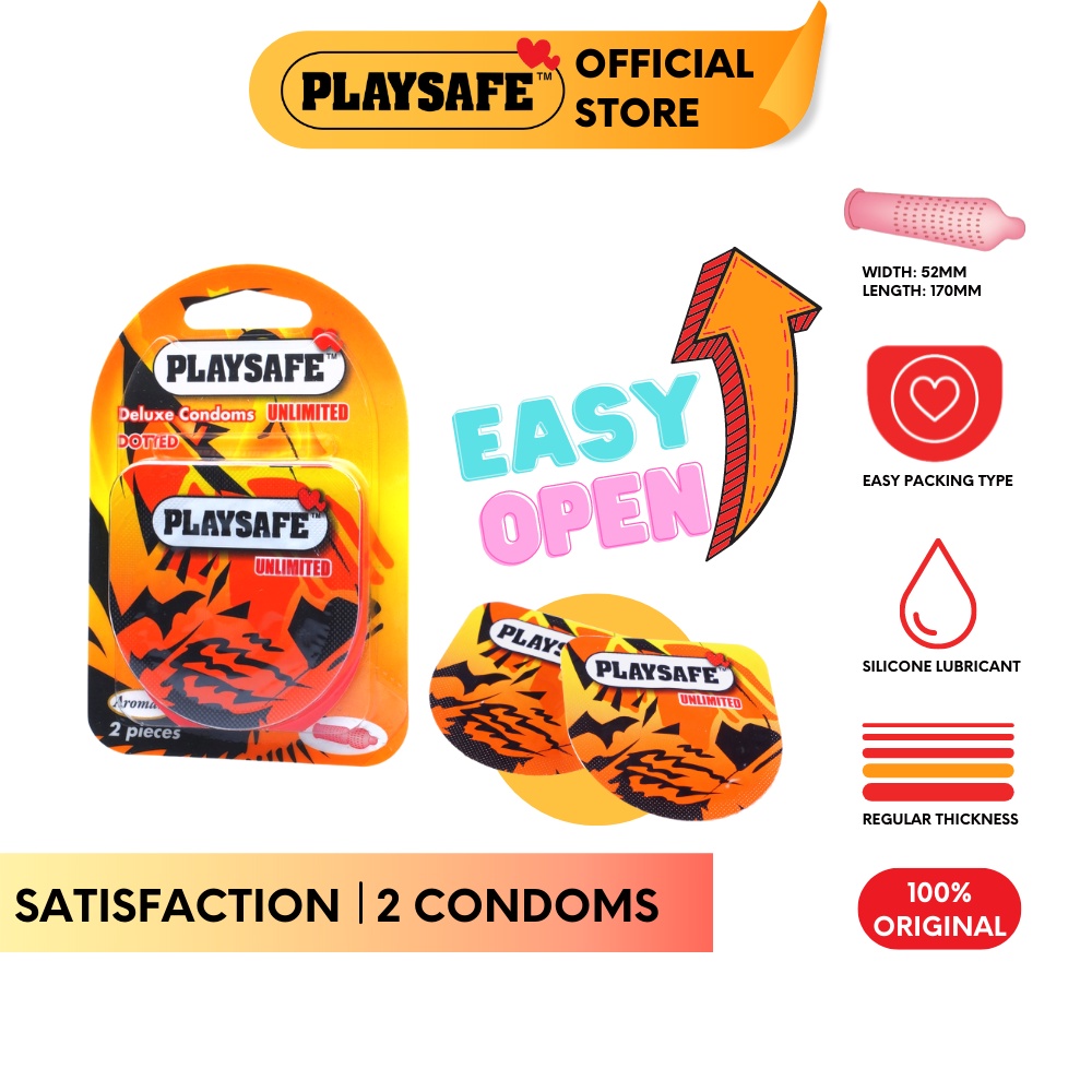Playsafe Easy Pack Dotted Condoms (2's) | Shopee Malaysia