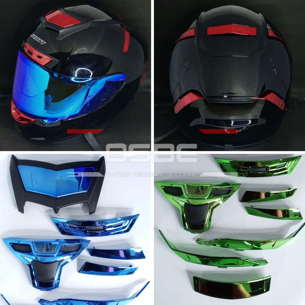 SCOTT RX 7 FULL FACE ACCESSORIES SET | Shopee Malaysia