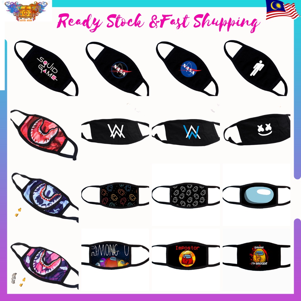 Face Mask Hipster Topeng Mulut Mouth Mask NASA BAPE Bathing Ape ...
