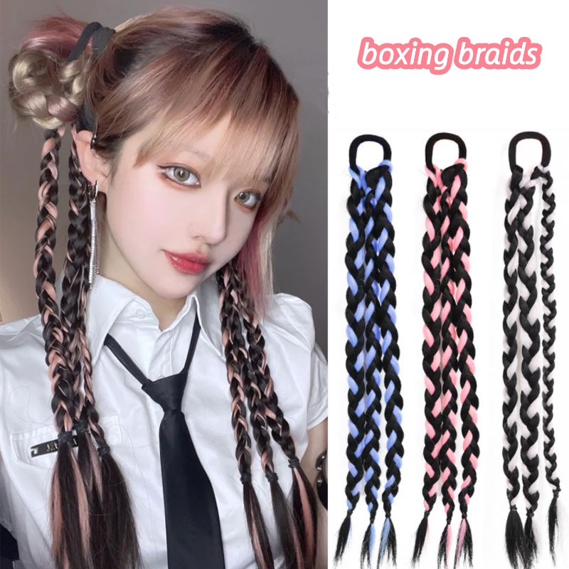 Wig Braid Simulation Twist Pigtails Sweet Cool Spicy Girl Twist Braid ...