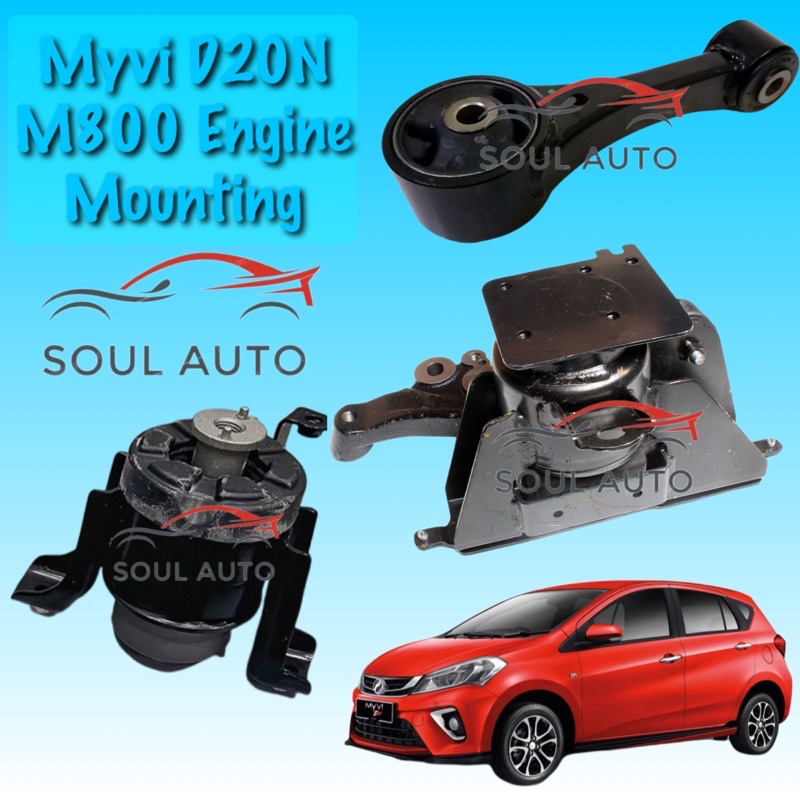 Perodua Myvi M800 D20N AUTO Engine Mounting (3pcs) | Shopee Malaysia