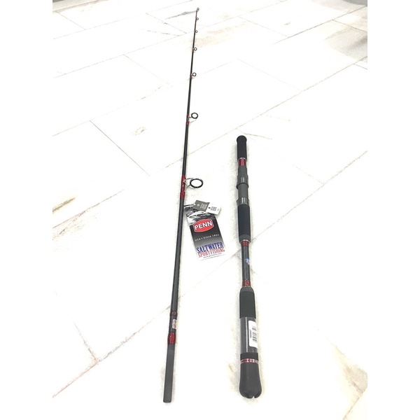 PENN DETONATOR 6'6kaki 7kaki 7’6kaki pe5/pe6 spinning popping rod fuji ...