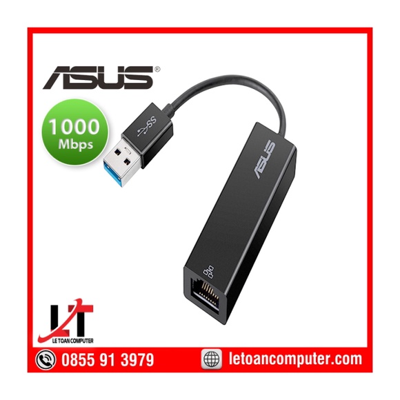 Asus USB 3.0 to LAN 1000 Mbps Cable For PC, Laptop, Macbook | Shopee ...
