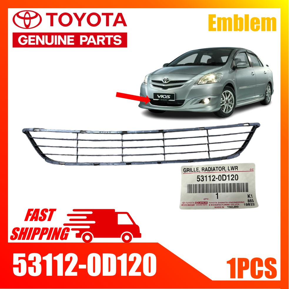 Genuine Toyota Front Bumper Lower Radiator Grille 53112-0D120 – Toyota ...