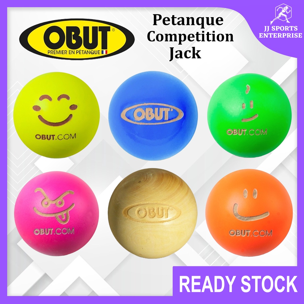 OBUT Petanque Competition Jack Bola Target Pertandingan Cochonnet Wood ...