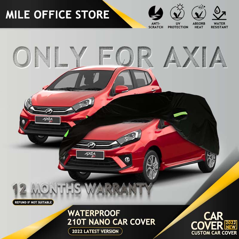 210T Perodua Axia Car Cover Penutup Kereta Outdoor Protection Sun Shade ...
