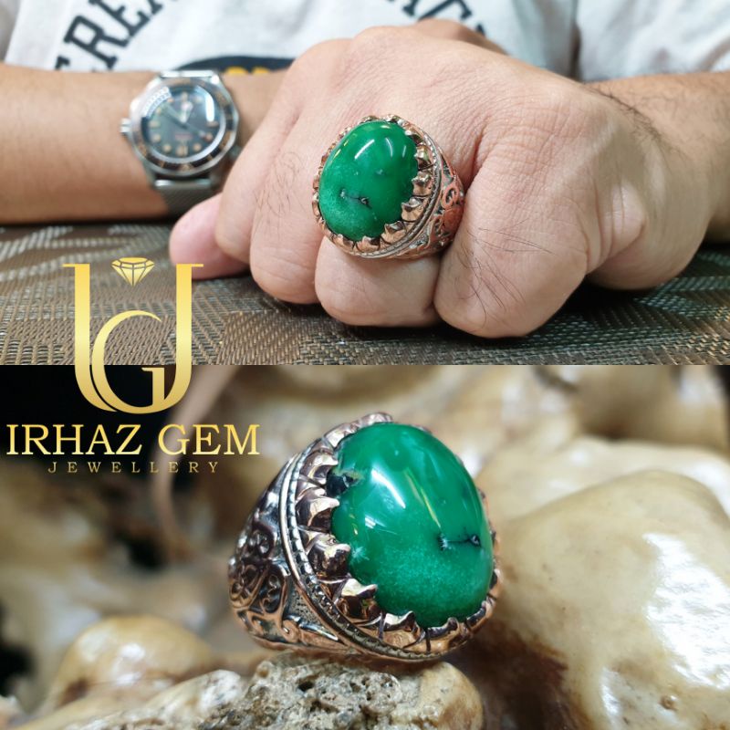 Iranian 🇮🇷 Turquoise Ring | Cincin Firus Mesir | Premium Ottoman Design ...