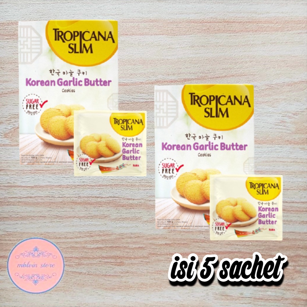 Korean Garlic Butter Cookies Tropicana Slim/Cookies Sugar Free 100g ...