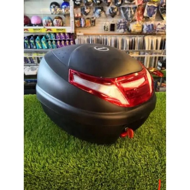 KOTAK GIVI BOX MONOLOCK TOP CASE BLACK WITH RED REFLECTOR E30RN KOTAK MONOLOCK 100%ORIGINAL ...
