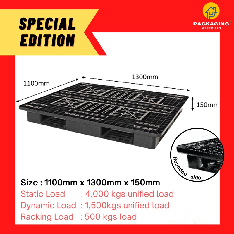 New Plastic Pallet Heavy loads 1pcs (1100 x 1300 x150mm) | Shopee Malaysia