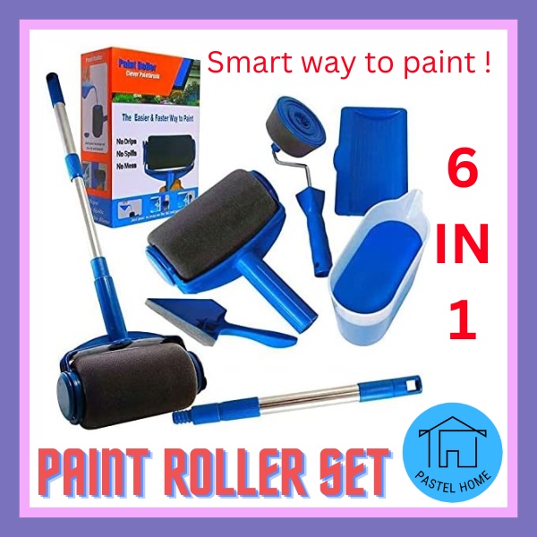 PH 6in1 Smart Paint Roller DIY Painting Brush Tool Painting Accessories Alat Mengecat Cat ...