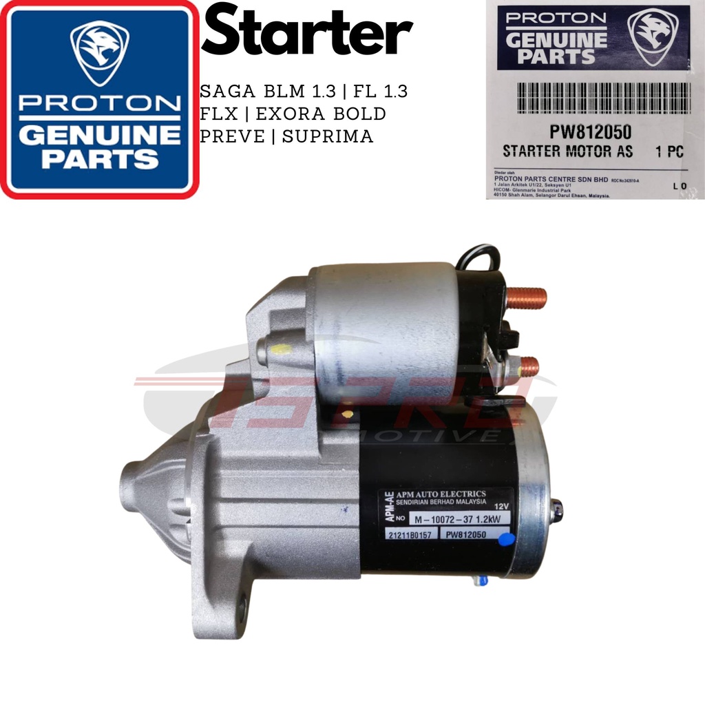 Proton Saga FLX All Preve Suprima Exora Bold CFE Turbo Genuine Starter ...