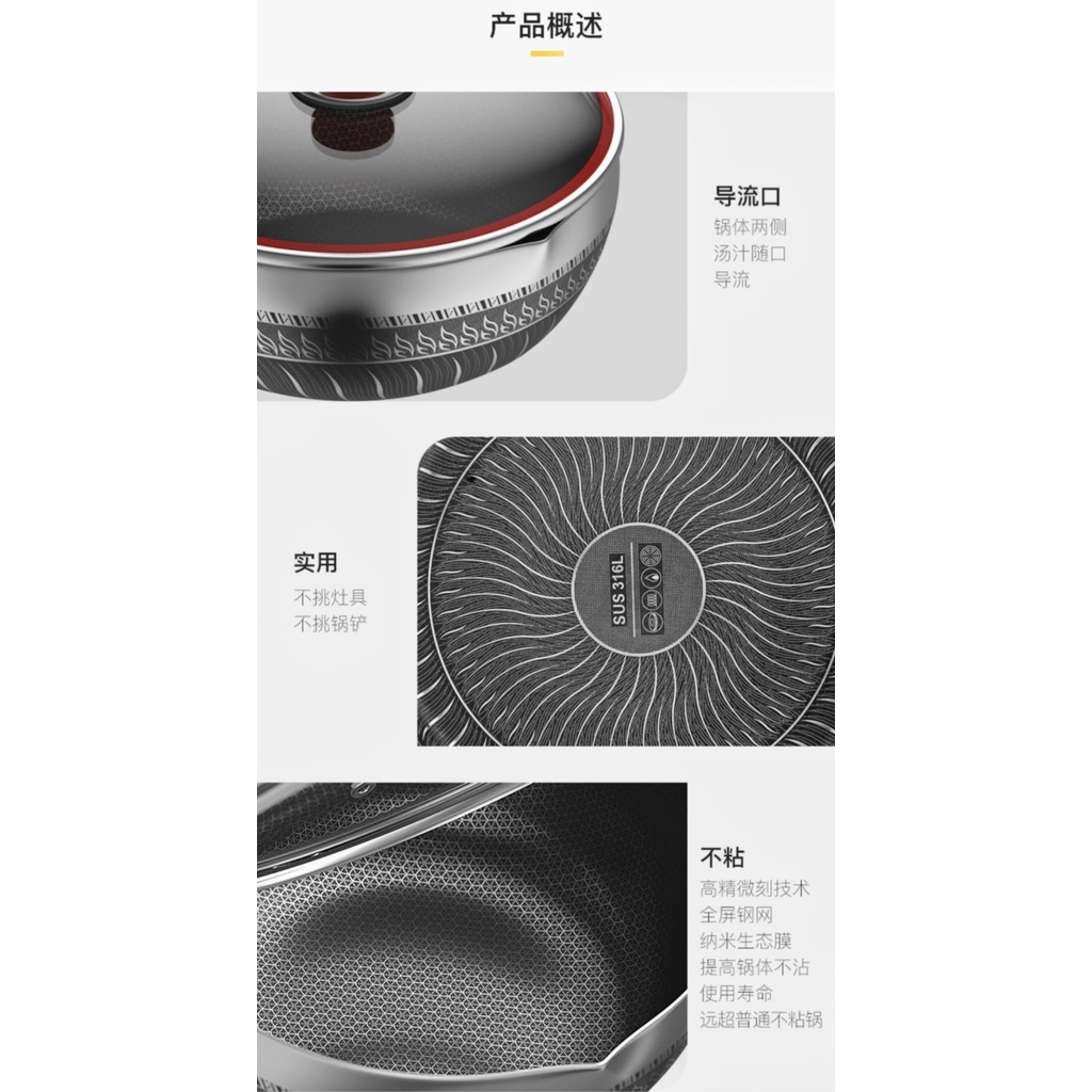 R&C KOYLE SUS316 Double Sided Honeycomb Stainless Steel Single Handle ...