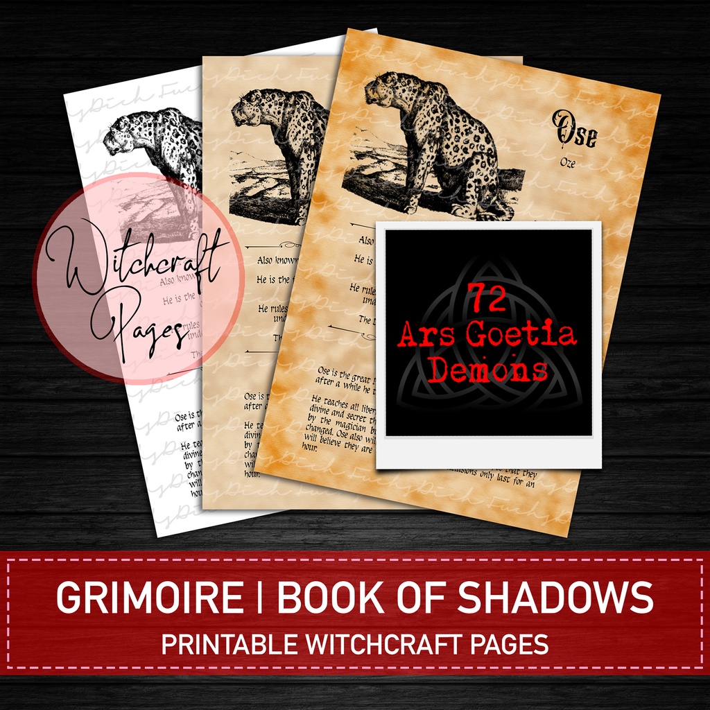 FuchsDich Printable OSE 72 Ars Goetia Demons | Witchcraft Pages | Book ...