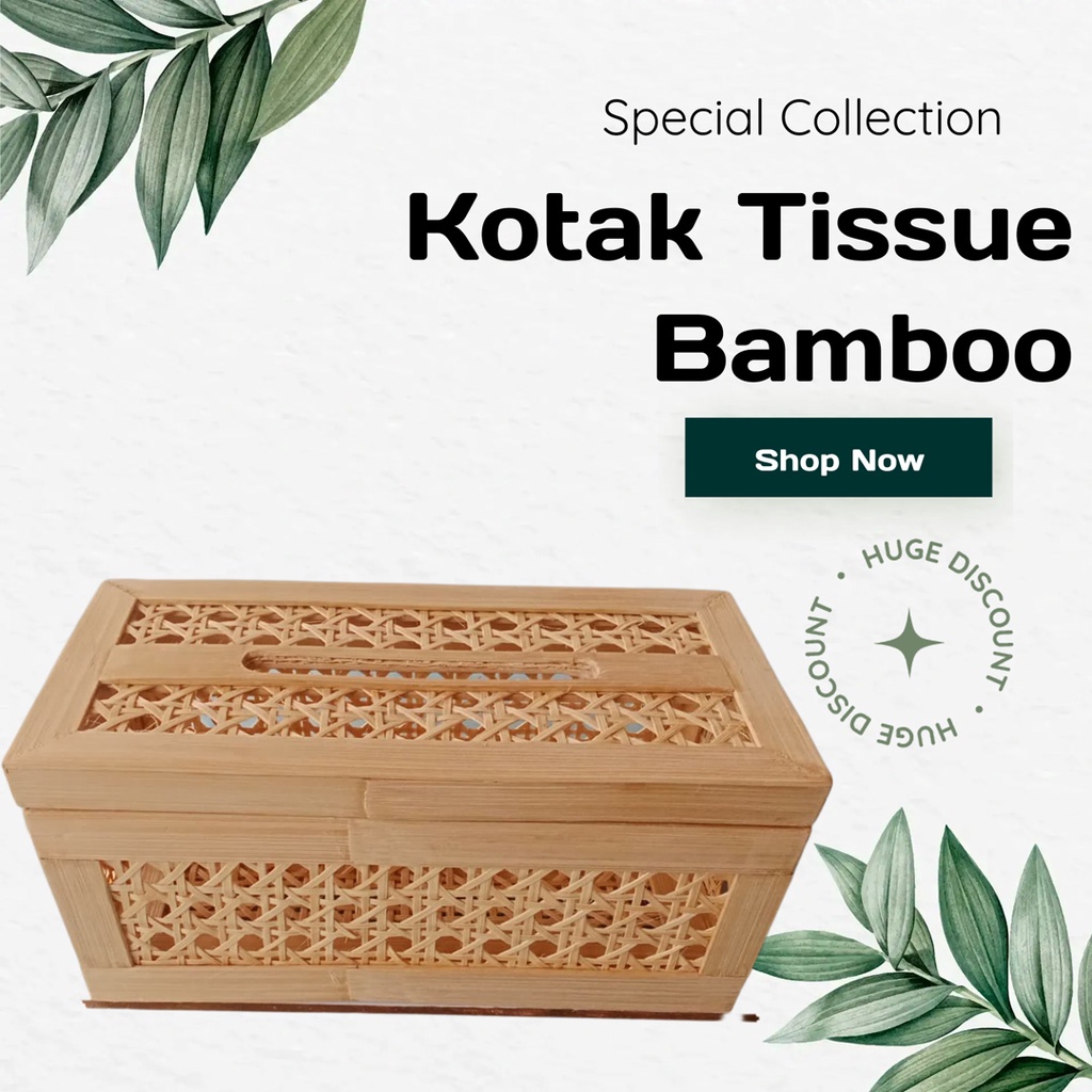 Bamboo Tissue Box Awitali Bamboo Tissue Box Woven Bamboo Tissue Box ...