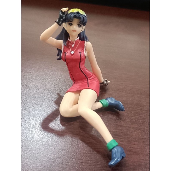 Evangelion Yoshiyuki Sadamoto Collection Mini Figure Misato Sitting ...