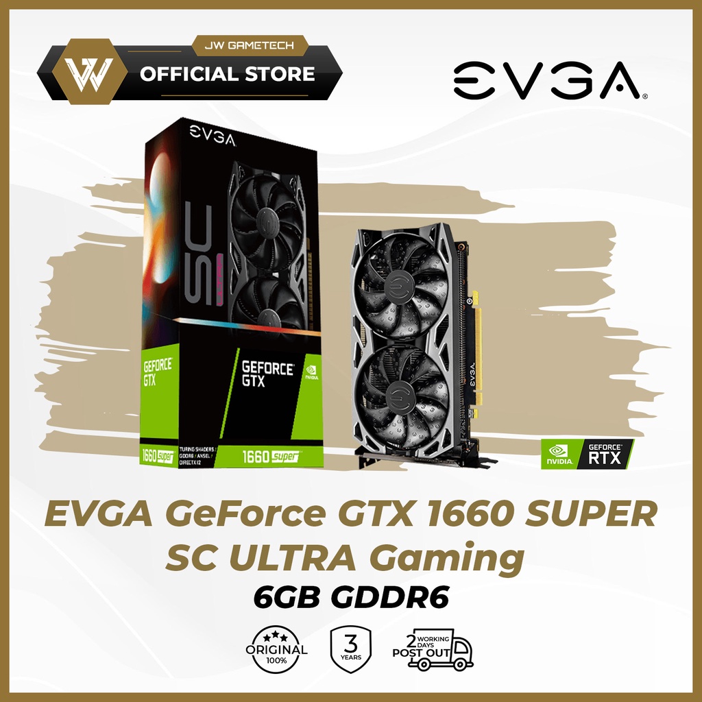 EVGA GeForce GTX 1660 SUPER SC ULTRA Gaming 6GB GDDR6 | Shopee Malaysia