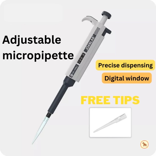 【READY STOCK】【FREE TIPS】 Lab Pipette Plastic Dropper Digital Adjustable ...
