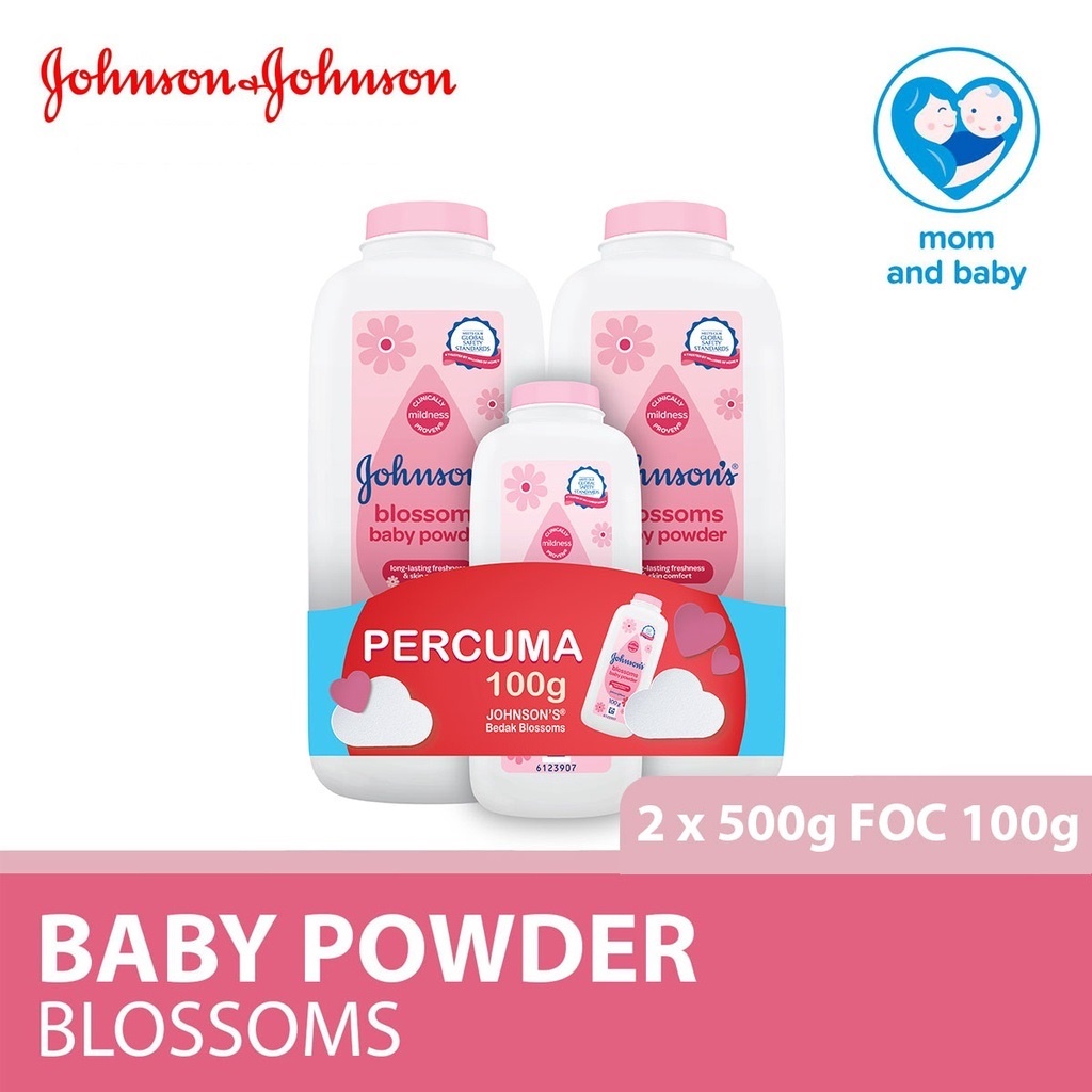 Johnson's Baby Powder Blossom 500g x 2 Free 100g | Shopee Malaysia
