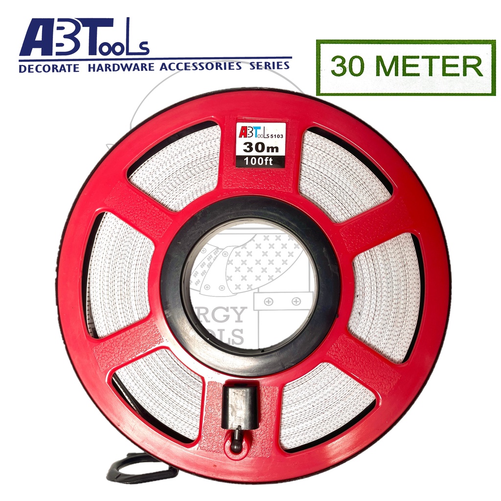 (GENERGY TOOLS)ABTOOLS FIBERGLASS MEASURING TAPE 50M/165FT (MODEL:5150 ...