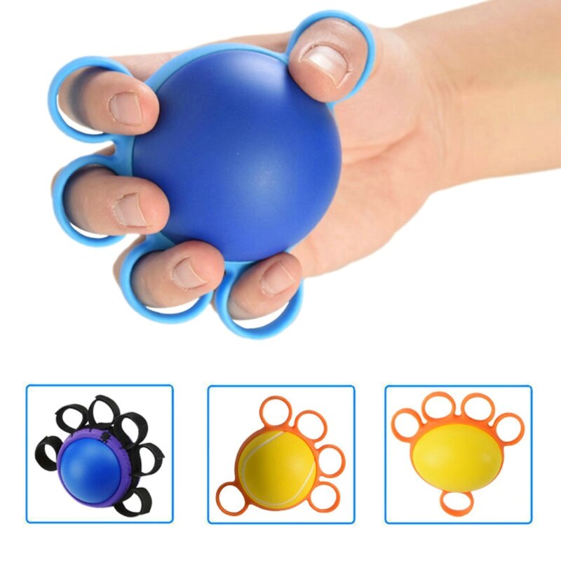 1 Pc Finger Grip Ball Massage Rehabilitation Training Elderly Exercise ...