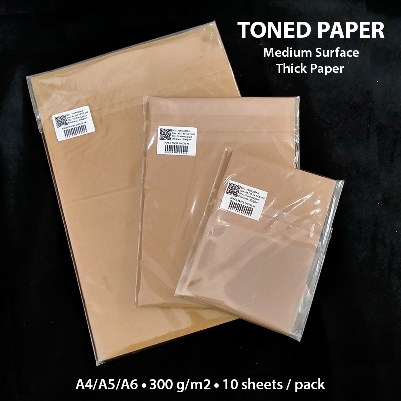 Medium Toned Tan Paper Sheets 300gsm A4 A5 A6 Paper Sheets | Shopee ...