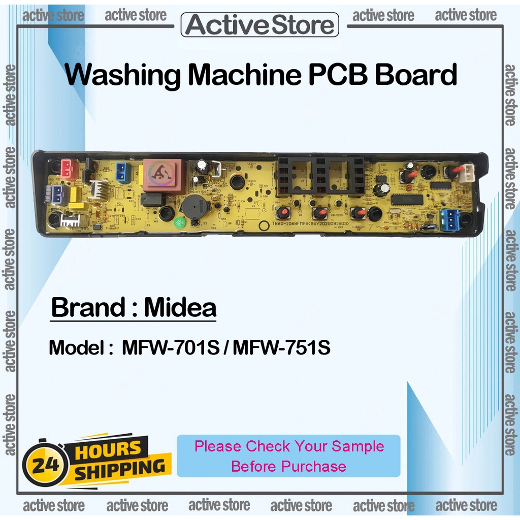 Midea Washing Machine PCB Board MFW-701S MFW-751S | Shopee Malaysia