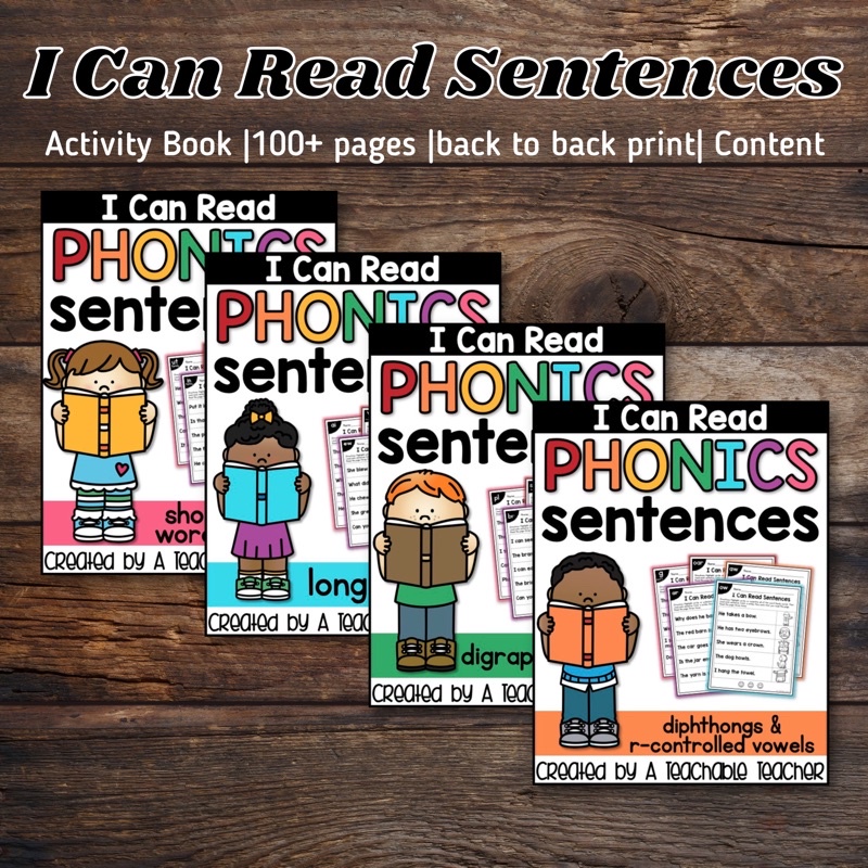 I Can Read Sentences ️ (short vowels, long vowels, diphtongs and r ...