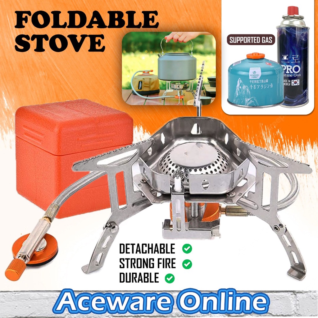 Portable Stove Camping Portable Gas Stove Mini Foldable Stove Dapur Gas ...
