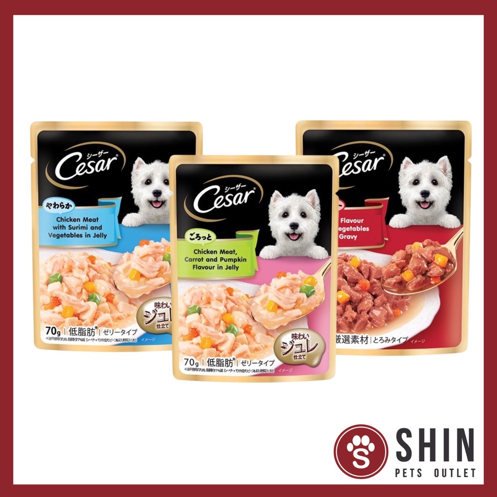 CESAR Pouch Premium Dog Food 70g | Shopee Malaysia