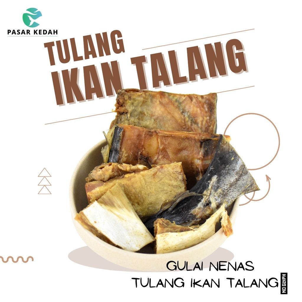 Pasar Kedah Tulang Ikan Masin Talang | Dried Salted Fish Bone ...
