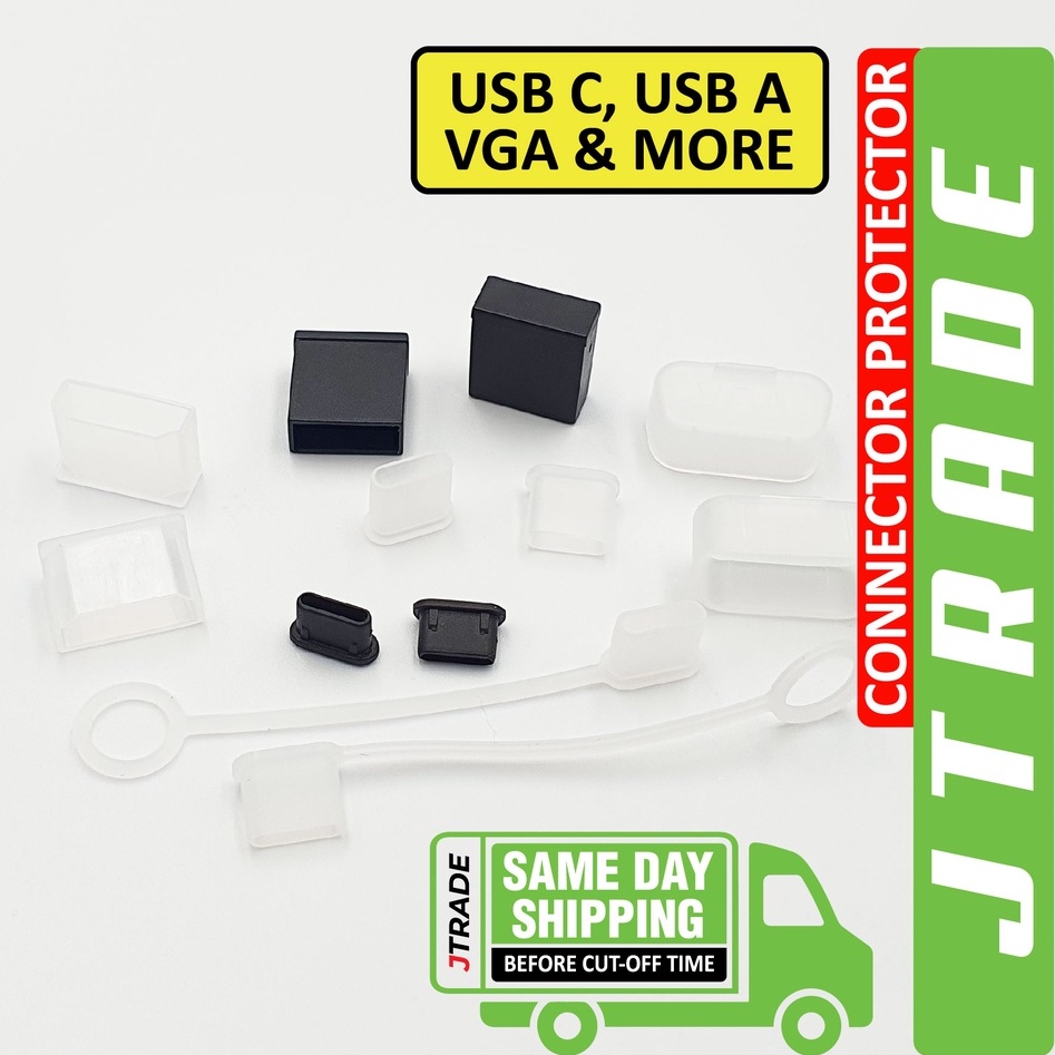 USB A USB C VGA HDMI Connector Cover Protector Anti Dust JTRADE ...