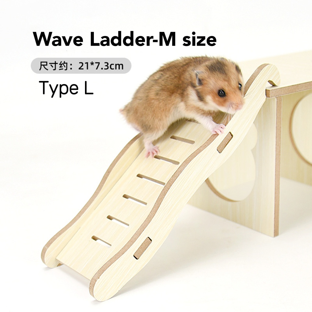 Hamster Wood House S/L hamster house hamster platform hamster ladder ...