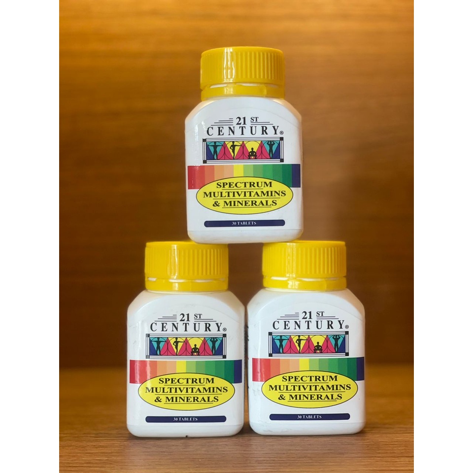 21ST CENTURY SPECTRUM MULTIVITAMINS & MINERALS 30 TABLETS | Shopee Malaysia