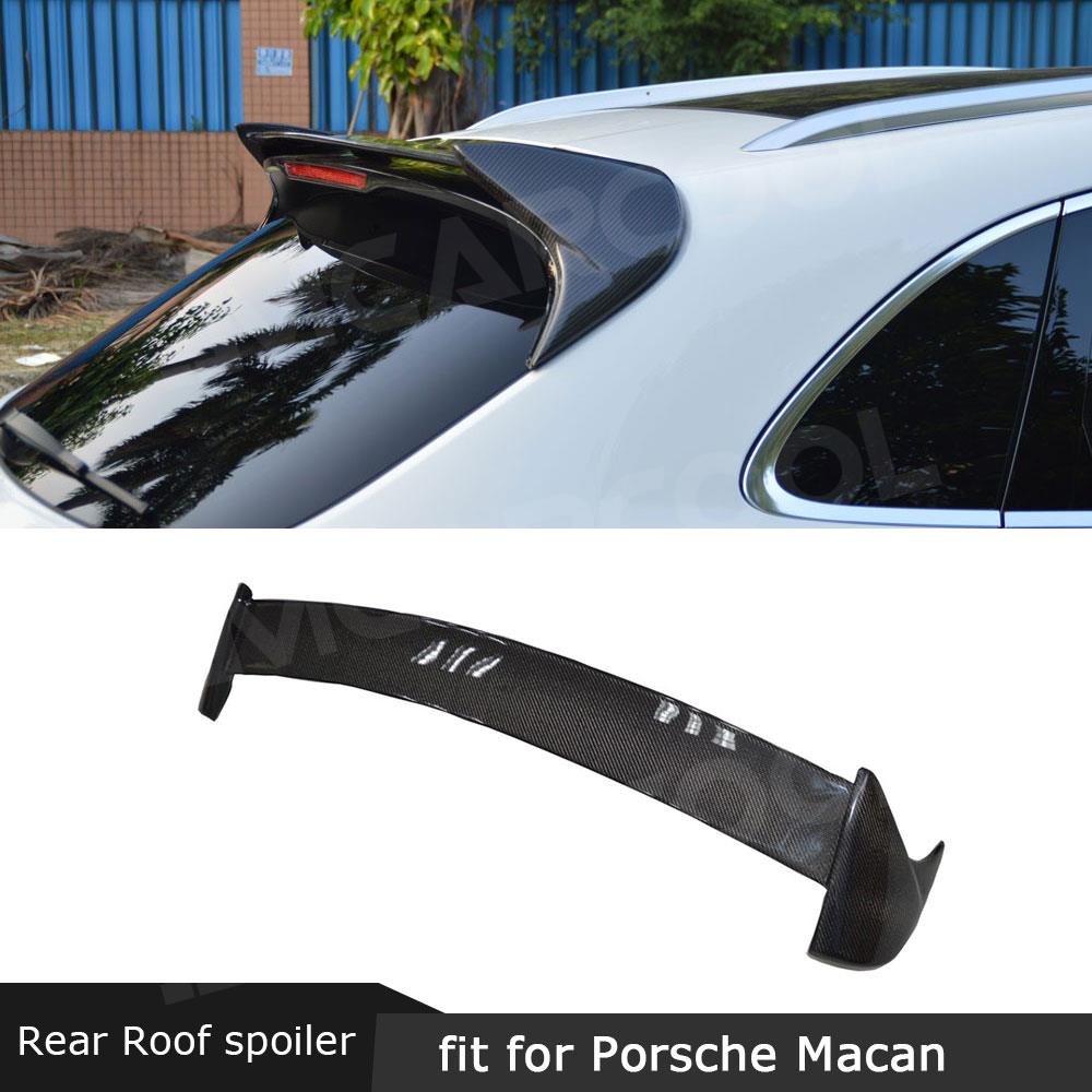 Carbon Fiber Car Rear Trunk Lip Roof Spoiler for Porsche Macan Spoiler ...