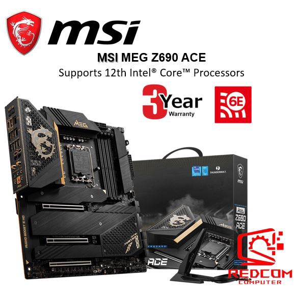 MSI MEG Z690 ACE Gaming Motherboard E-ATX | Shopee Malaysia