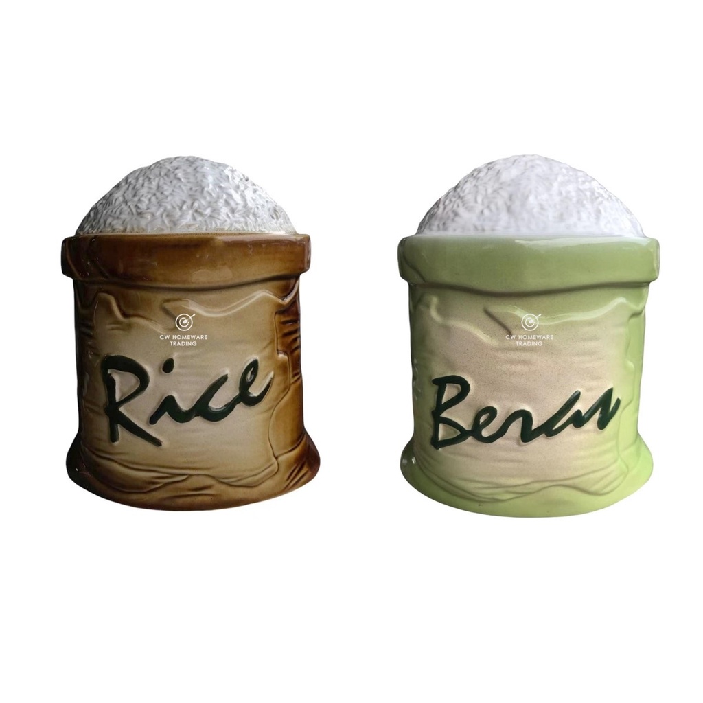 Claytan Rice Container Coin Box&Piggy Bank Tabung L17CM x W14CM x H20CM ...
