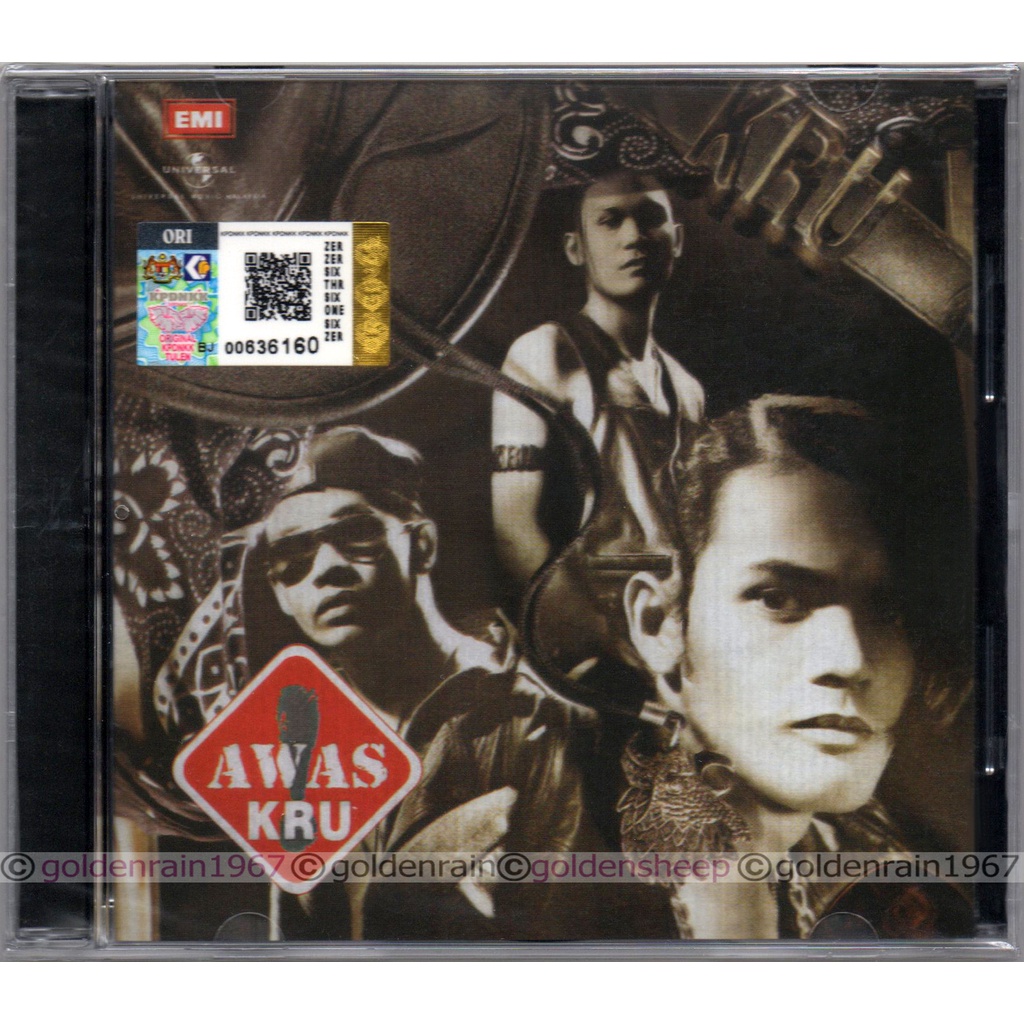 KRU (Band) - Awas 2017 EMI / UNIVERSAL MUSIC ORIGINAL CD (POP R&B / HIP ...