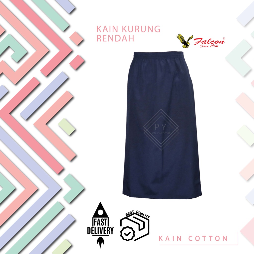 FALCON KAIN KURUNG SEKOLAH RENDAH SUSUN TEPI COTTON TEBAL ( FULL GETAH ...