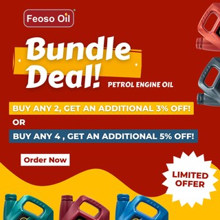 Feoso Oil Fully Synthetic Engine Oil SAE 5W-40 API SP-RC (4L) | Shopee ...