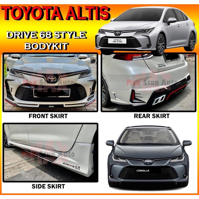 TOYOTA COROLLA ALTIS 2019 2020 2021 DRIVE68 D68 68 FULLSET BODYKIT ...